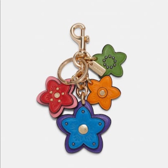 Coach | Accessories | Coach Wildflower Cluster Bag Charm In Bold Color ...